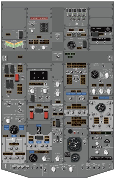 Boeing B737 Flight Deck Cockpit Training Posters by Flightvectors ...