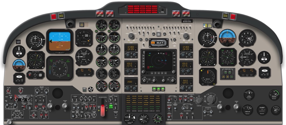 Beech KingAir Cockpit Posters